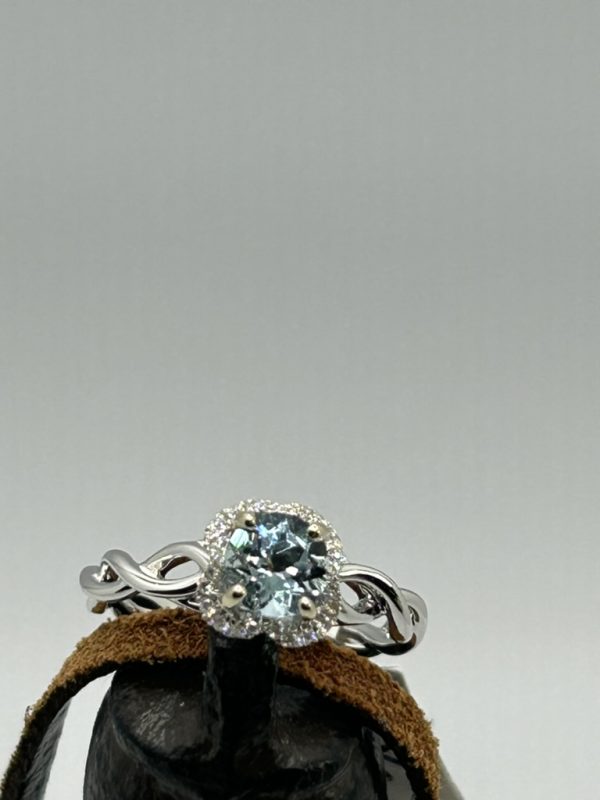 Aqua marine & Diamond Ring – #SharWear